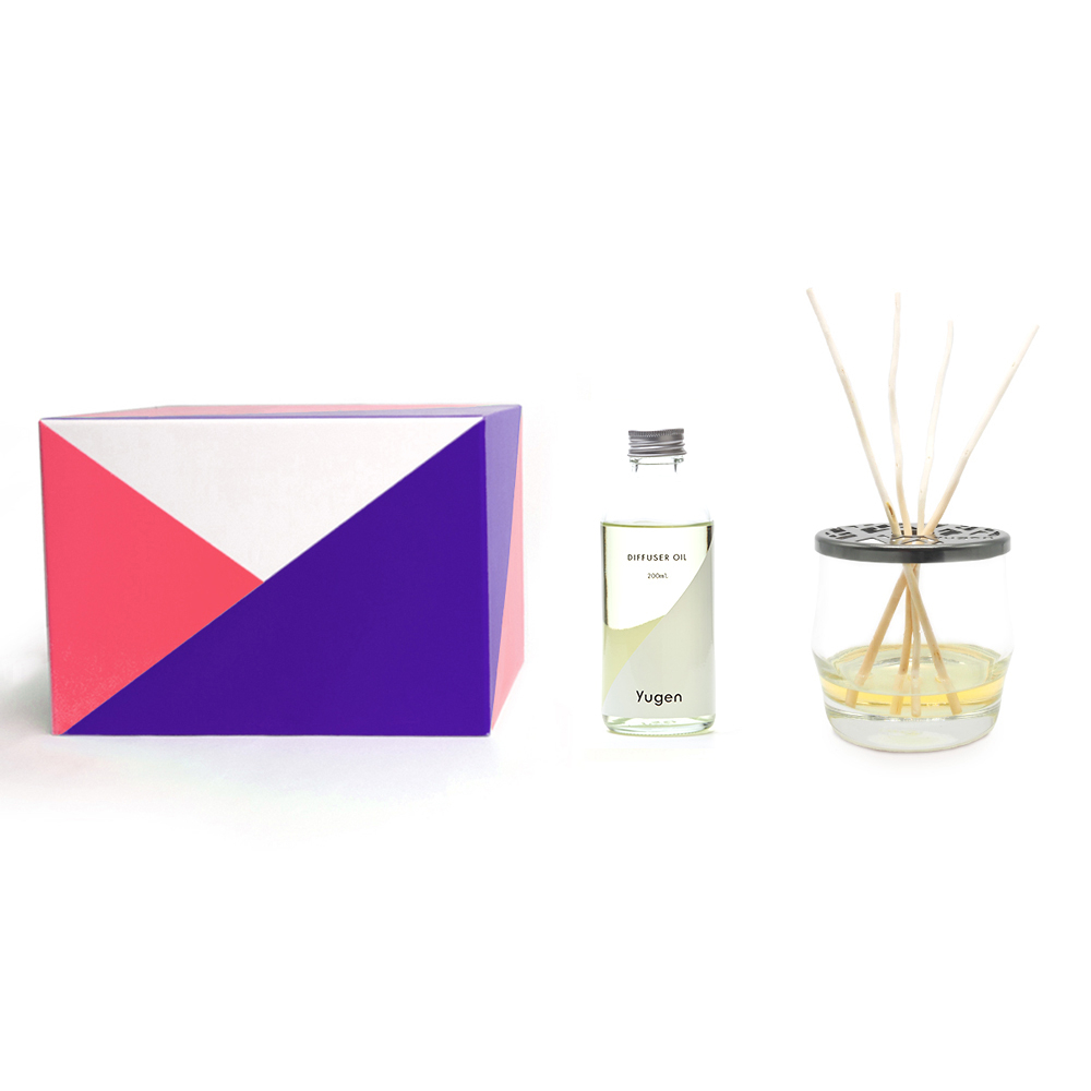 Yugen ชุดก้านไม้กระจายกลิ่นหอม กลิ่น บรีท (Yugen - Reed Diffuser 200 ml Set / Scent : BREATHE ...