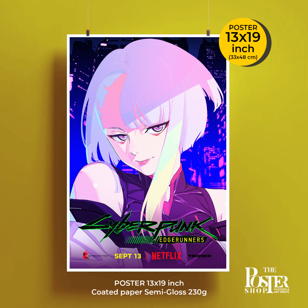 Cyberpunk : Edgerunners Poster โปสเตอร์ อนิเมะแนวแก๊งสเตอร์ไซไฟ ภาพขนาด ...