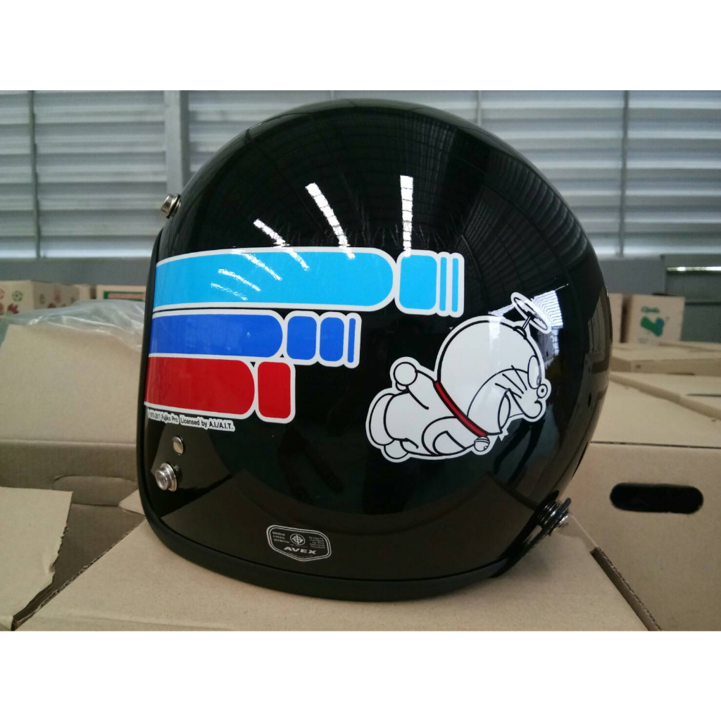 หมวกกันน็อคลายลิขสิทธิ์แท้โดราเอม่อน CAFÉ 06 มี 3 สี - - Motorcycle ...