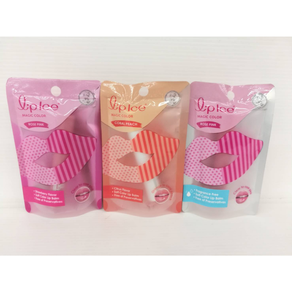 Lipice Magic Color (2 กรัม) ลิปไอซ์ เมจิค คัลเลอร์ ปราศจากน้ำหอม / สตรอ ...