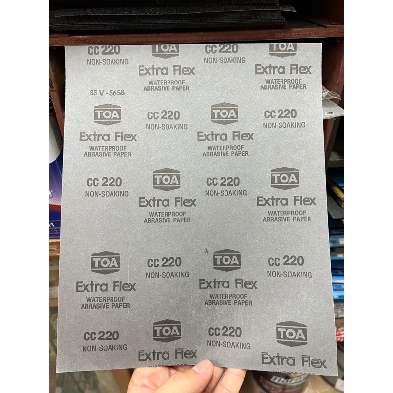 กระดาษทราย TOA EXTRA FLEX รุ่นที่ทนที่สุด กันน้ำ แช่เป็นเดือนก็ไม่ขาด ...