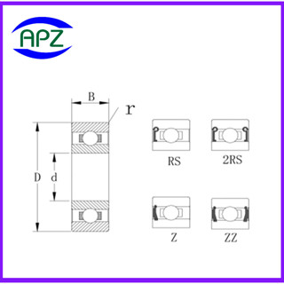 6307ZZ KMB ตลับลูกปืนฝาเหล็ก 6307Z ( BALL BEARINGS KMB 6307 ZZ ) 6307 ...