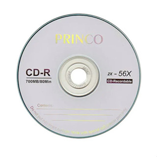 แผ่นซีดี Princo CD-R 56X ความจุแผ่น 700 Mb / 80 นาที ยี่ห้อ PRINCO ของ ...