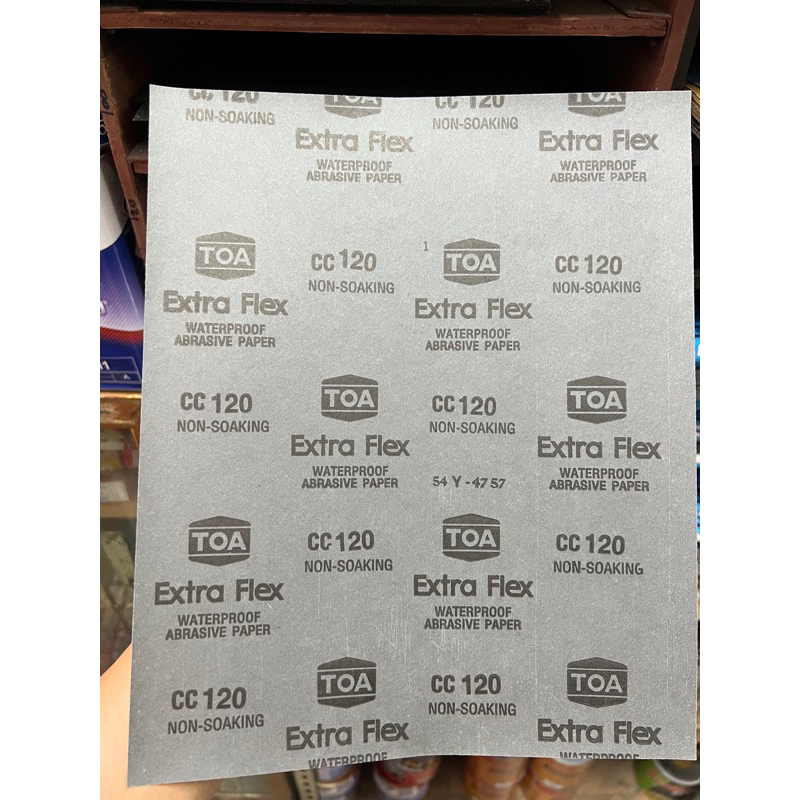 กระดาษทราย TOA EXTRA FLEX รุ่นที่ทนที่สุด กันน้ำ แช่เป็นเดือนก็ไม่ขาด ...