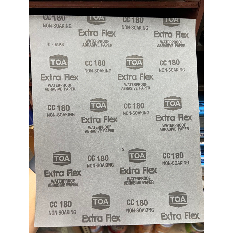 กระดาษทราย TOA EXTRA FLEX รุ่นที่ทนที่สุด กันน้ำ แช่เป็นเดือนก็ไม่ขาด ...