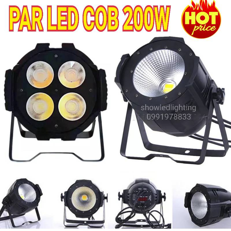 ไฟพาร์ LED 1LED*200W,4LED*50W Par COB 200w[มีตัวเลือกให้กด] แสงวอร์มล้วน ,แสงขาว&วอร์ม ไฟเธค ไฟ ...