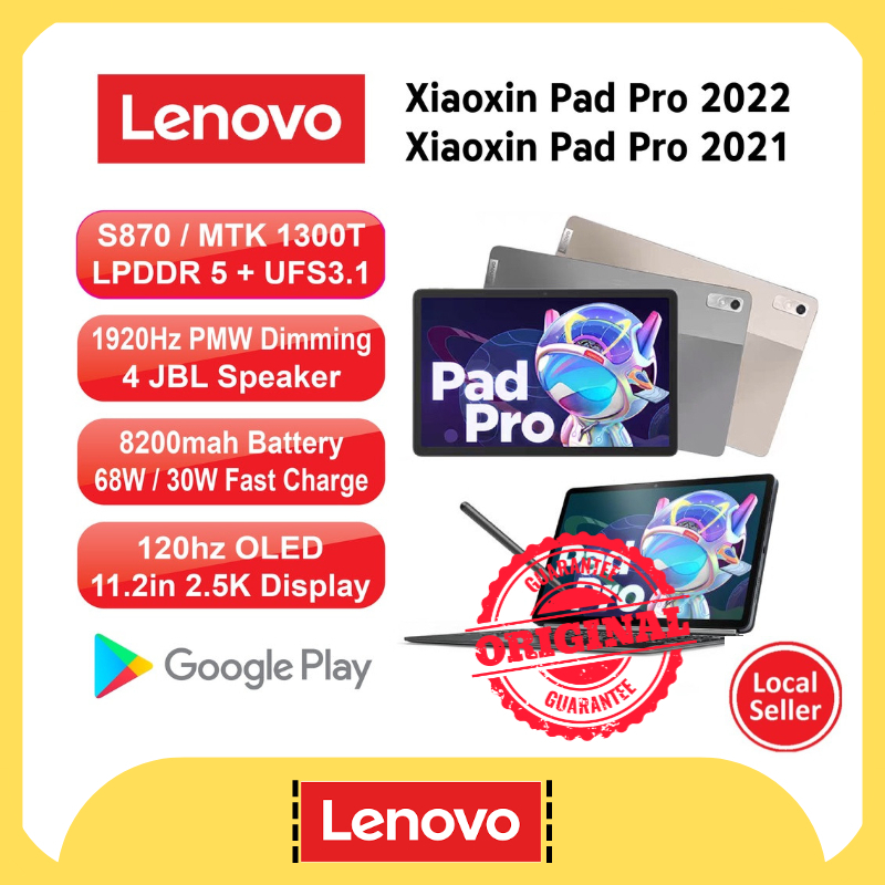 Lenovo Xiaoxin pad pro 2022 แท็บเล็ต 11.2นิ้ว Android สำหรับเรียนออนไลน์ ดูหนัง รับชมวิดีโอ 2k ...