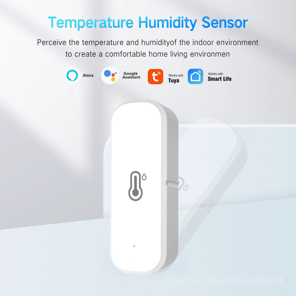 Smart Life Smart Home WiFi Sensor วัดอุณหภูมิและความชื้นภายในบ้าน (มี ...
