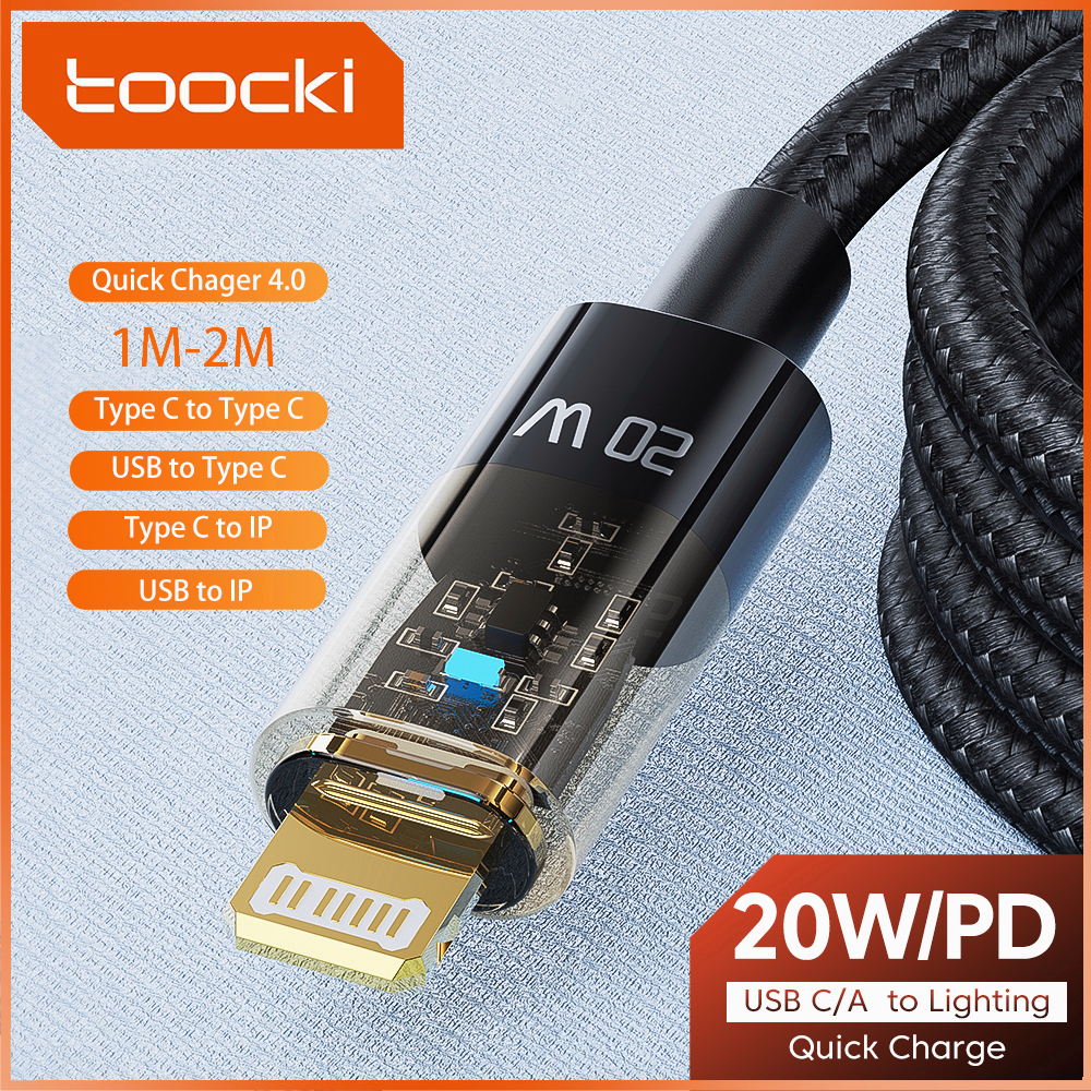 Toocki PD 20W สายชาร์จเร็ว สำหรับ iPh 13 14 100W USB Type C สายชาร์จ สำหรับสายเคเบิลข้อมูล ...