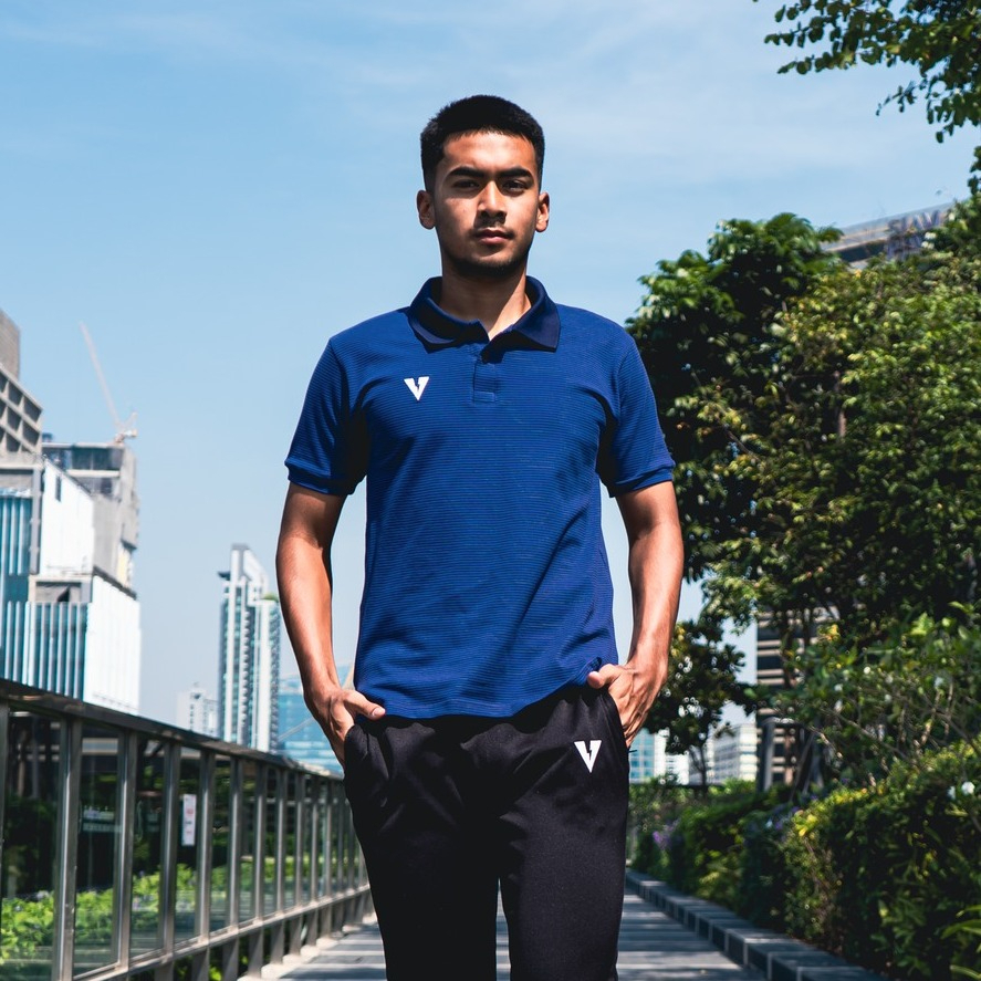 VOLT ASTRO 001 POLO SHIRTS BLUE เสื้อโปโล คอปก แขนสั้น สีน้ำเงิน ...