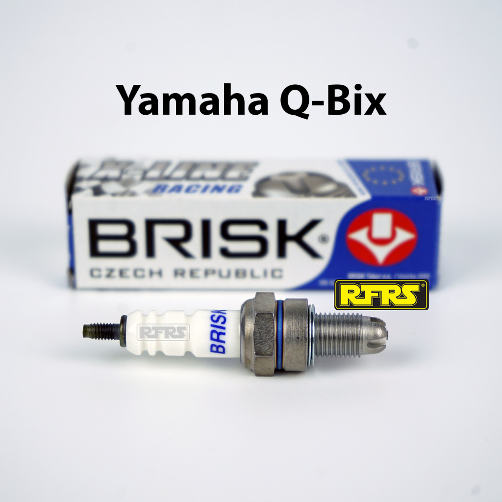 หัวเทียน BRISK X-Line 4 เขี้ยว แกนเงิน Yamaha Q-Bix Spark Plug ...