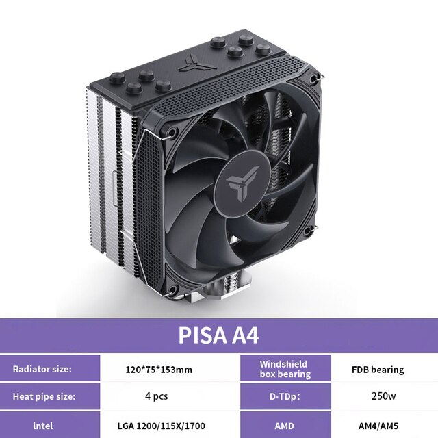 Heatsink Jonsbo PISA A4/A5 ARGB CPU Cooler Tower Intel/AMD | Shopee ...