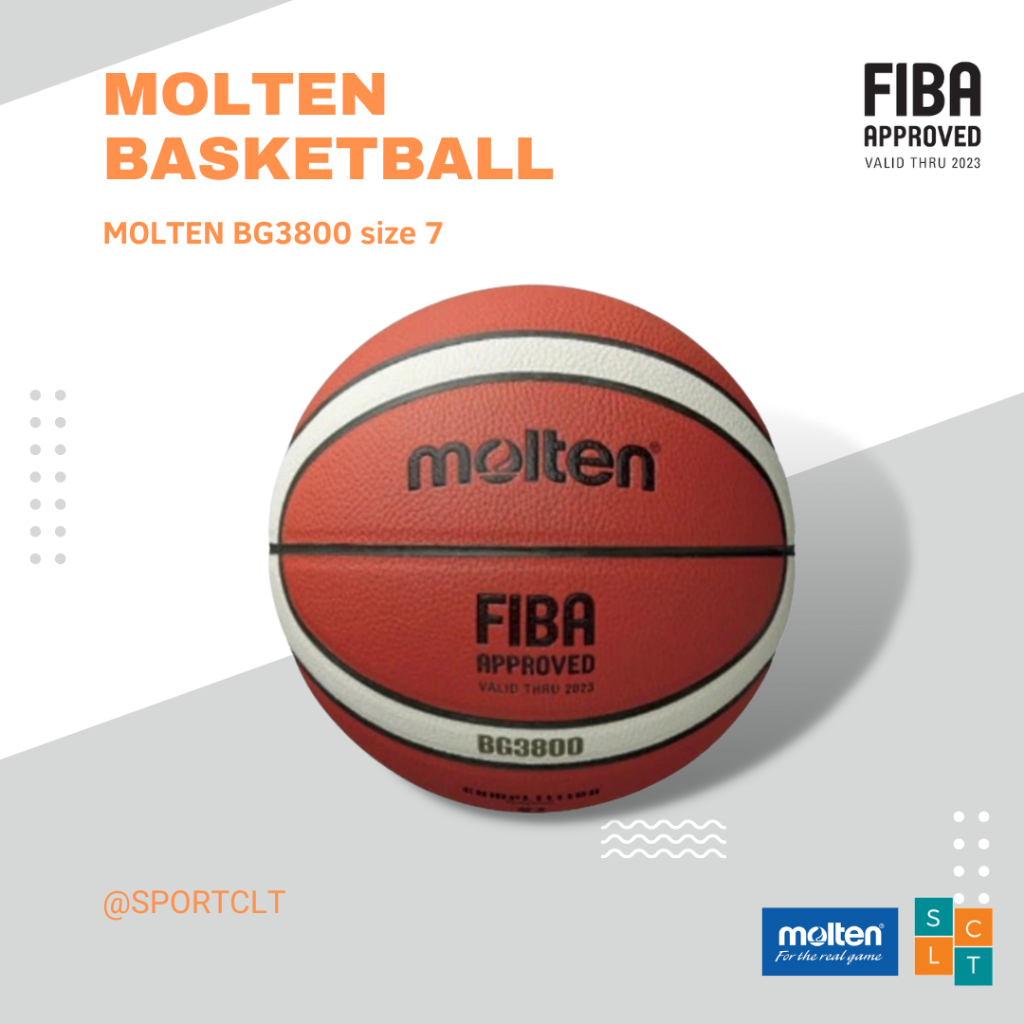 MOLTEN ลูกบาสเกตบอลหนังพียู รุ่น BG3800 เบอร์ 7 | Shopee Thailand