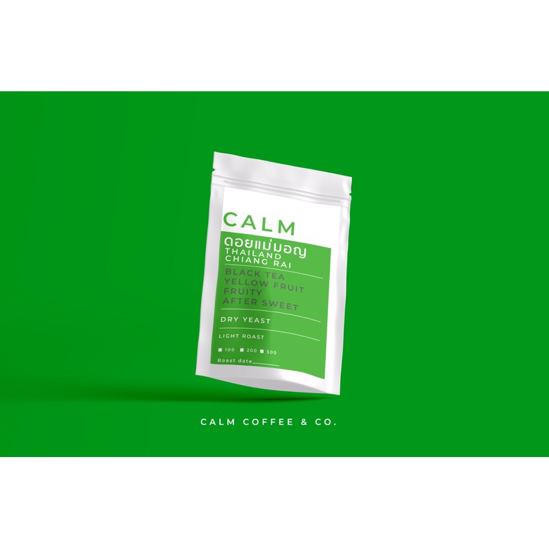 เมล็ดกาแฟคั่วระดับอ่อน | ดอยแม่มอญ จ.เชียงราย @ CALM Coffee & Co. ขนาด ...