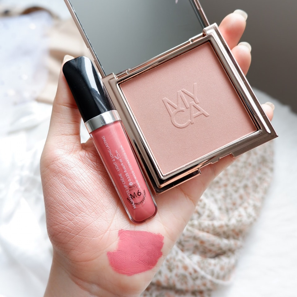 แพ็คคู่ 2 ชิ้น สุดฮิต ลิปสติก ไมก้า Myca Madmatte+บลัชออน ไมก้า Myca ...