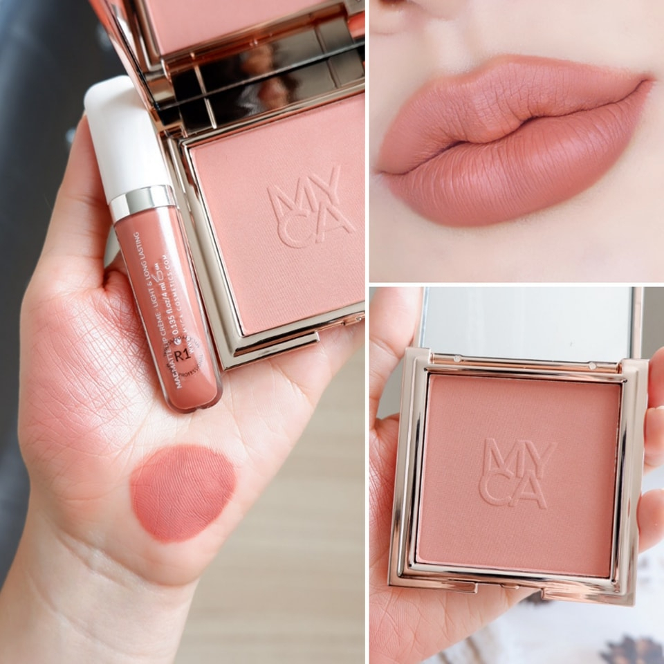 แพ็คคู่ 2 ชิ้น สุดฮิต ลิปสติก ไมก้า Myca Madmatte+บลัชออน ไมก้า Myca ...