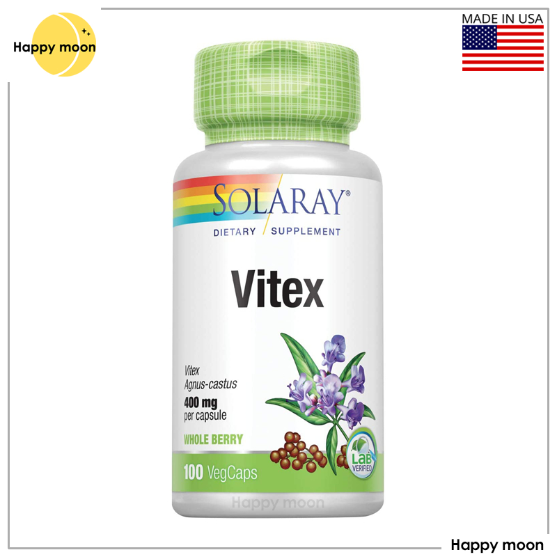 Solaray, Vitex, 400 mg, 100 VegCaps | Shopee Thailand