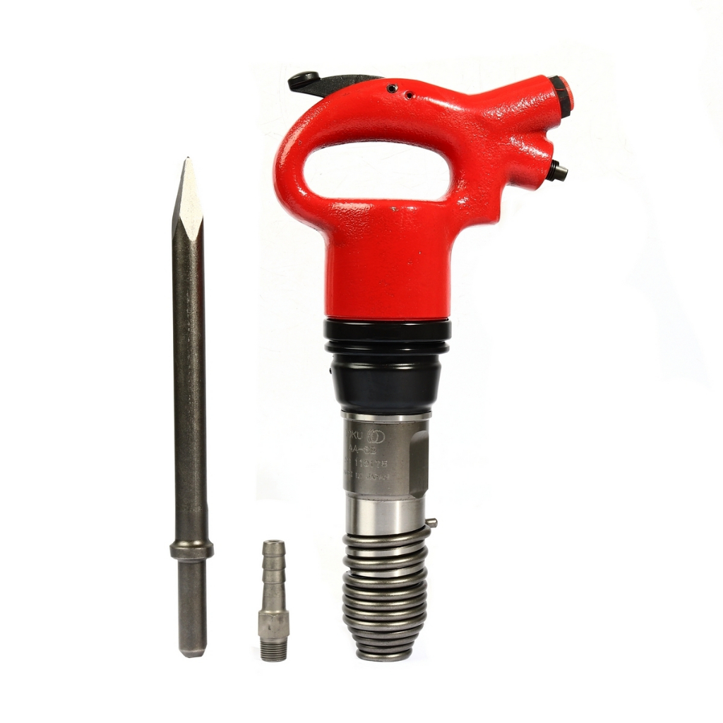 เครื่องสกัดลม โตกุ (TOKU) รุ่น AA-3B สำหรับงานเบา มาพร้อมดอกสกัดแหลมยาว 12 นิ้ว ขนาดลูกสูบ 28 ...