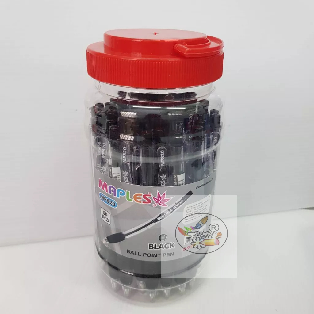 Maples ปากกาลูกลื่น แบบกด รุ่น MP820 แบบกด หัว0.5 (ราคา/กระปุก ...