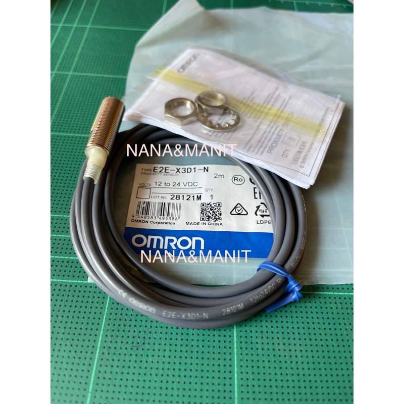 E2E-X3D1-N / E2E-X3D1-N-Z หัว 12mm ระยะจับ 3mm จับโลหะ 2สาย NO 12V-24V | Shopee Thailand