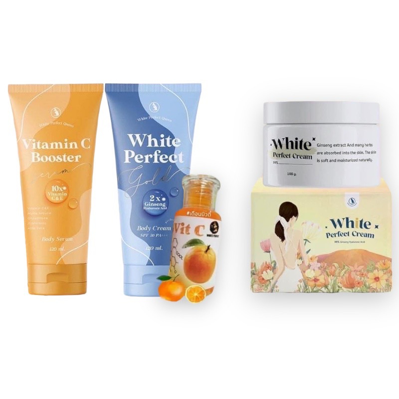 Queen White Perfect Cream ครีมโสมผิวขาว โสมควีนตัวดัง ในตำนาน | Shopee ...