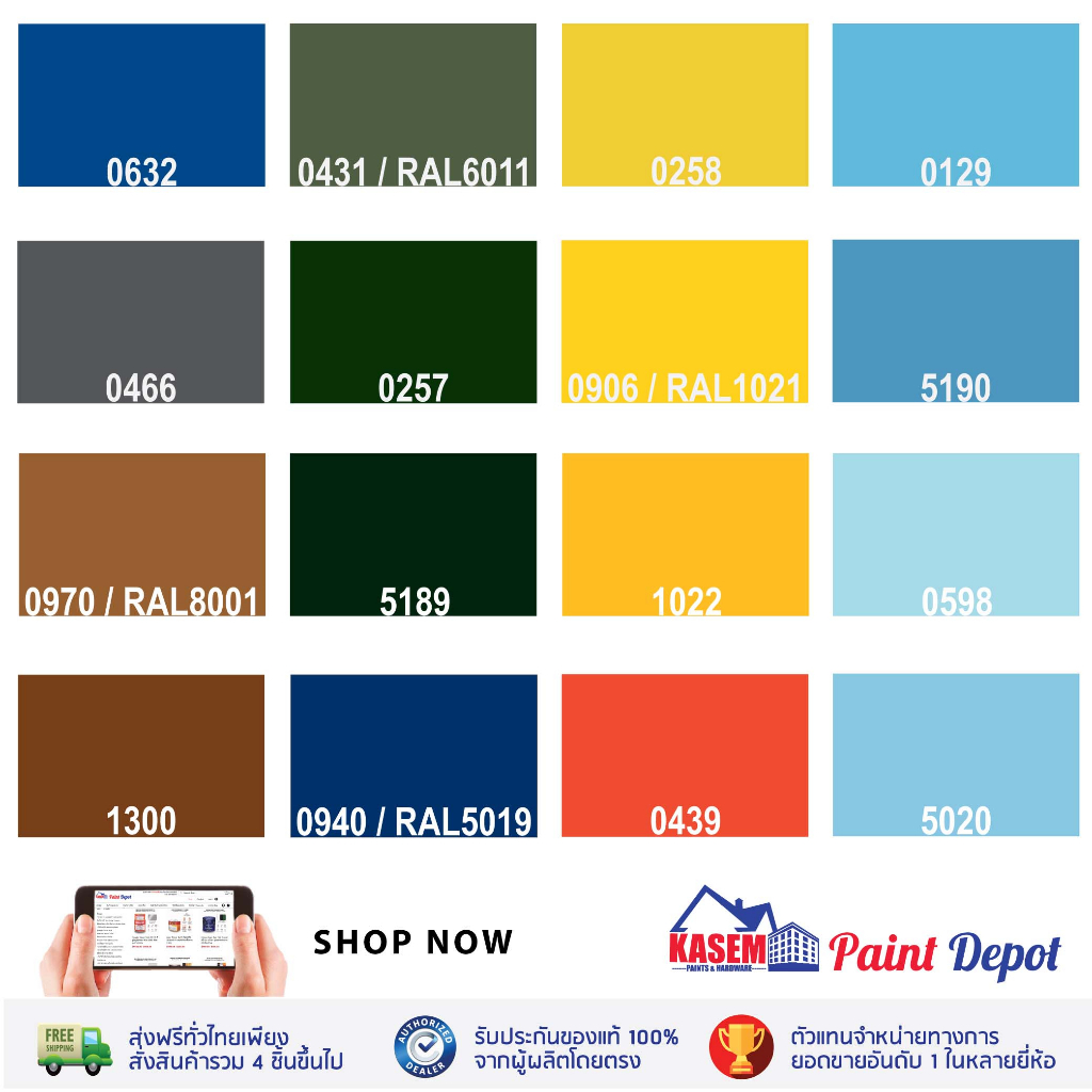 Jotun โจตัน เพนการ์ด อีนาเมล สีอิพ็กซี่กันสนิม Jotun Penguard Enamel ...