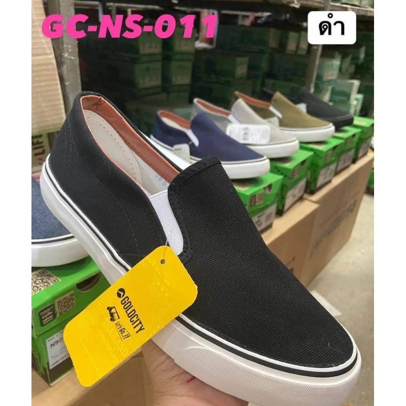 Gold City รองเท้าผ้าใบสลิปออน Size 37-45 | Shopee Thailand