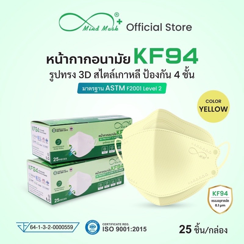 etbeauty KF94 หน้ากากรูปทรง3D กระชับ แนบสนิท 1กล่อง25ชิ้น | Shopee Thailand