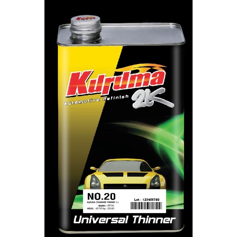 (ชุดเล็ก) ทินเนอร์ 2K TOA KURUMA (คูลูม่าร์) #10 #20 (ขนาด 1 ลิตร) ทินเนอร์ผสมสี ทินเนอร์ผสมสี2k ...