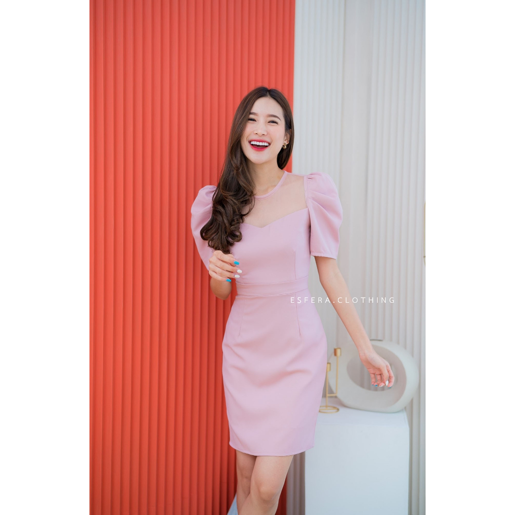 เดรสออกงาน ทำงาน DR051-1 Lady Party Dress | Shopee Thailand
