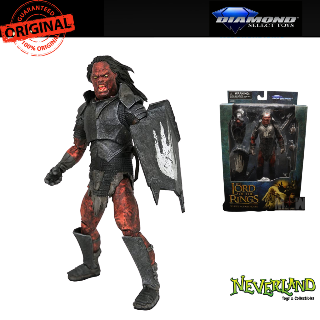 Diamond Select Lord of the Rings Uruk-Hai Orc Action Figure | Shopee ...