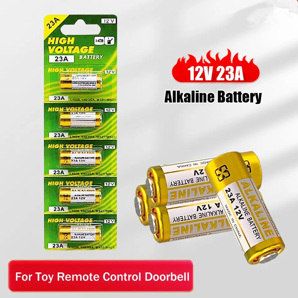 แบตเตอรี่ ALKALINE 12V 23A/27A 1แพ็ค5ก้อน battery 5pcs 12V 23A/27A | Shopee Thailand