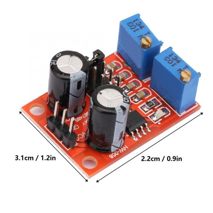 NE555 Adjustable Pulse Frequency Module Square Signal Generator 5V-15VDC Pulse PWM Module ...