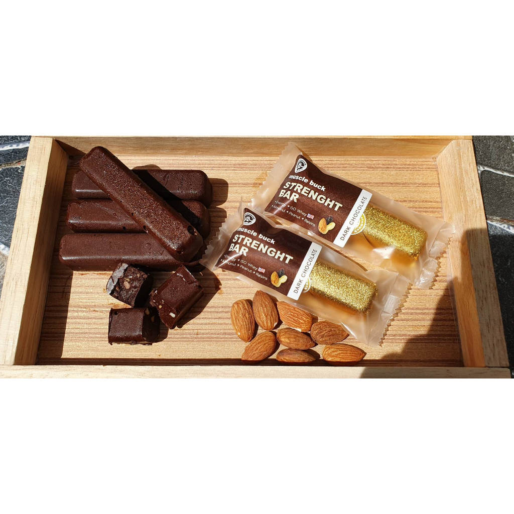 Muscle buck : chocolate protein bar สูตรเทรนเนอร์ ไร้น้ำตาล ไร้แป้ง ...