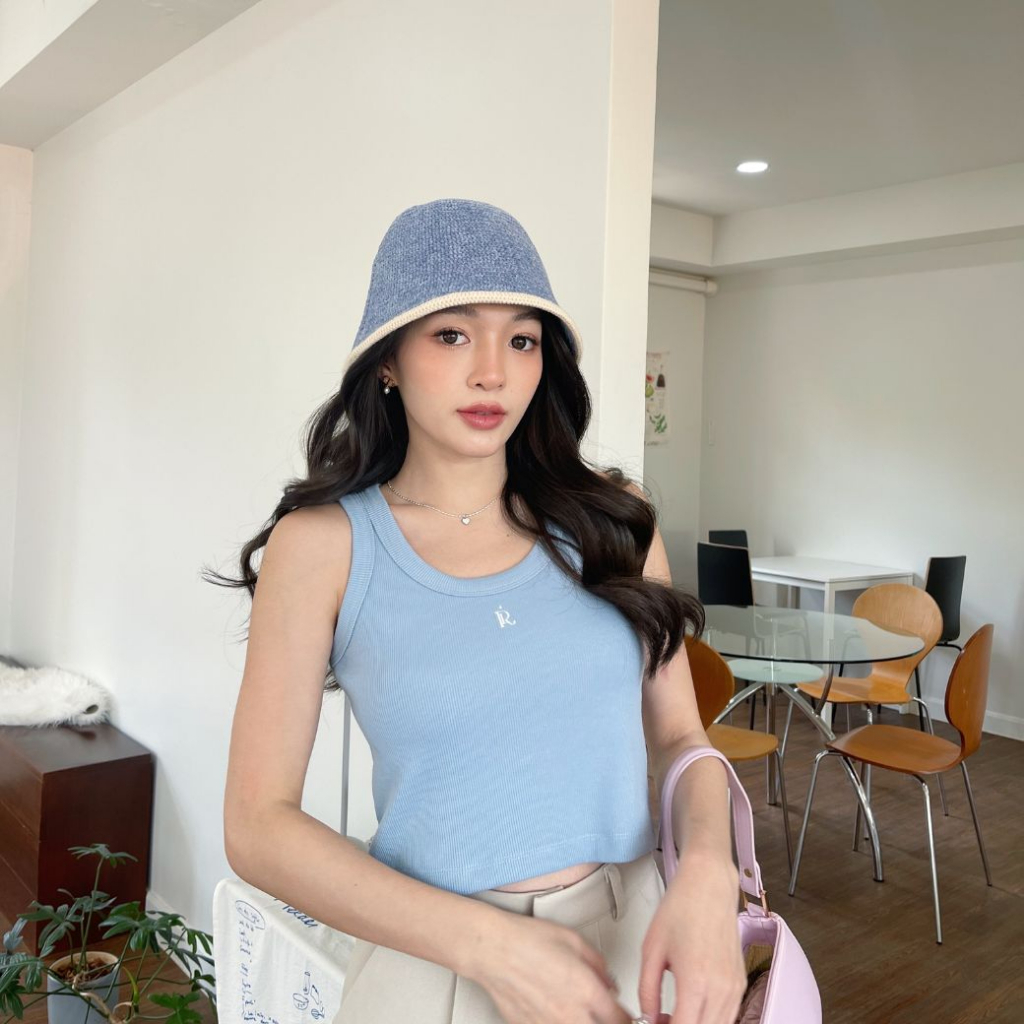 Riley.apparels - Riley U neck tank top 9002 เสื้อกลามคอยู ปักโลโก้ ...