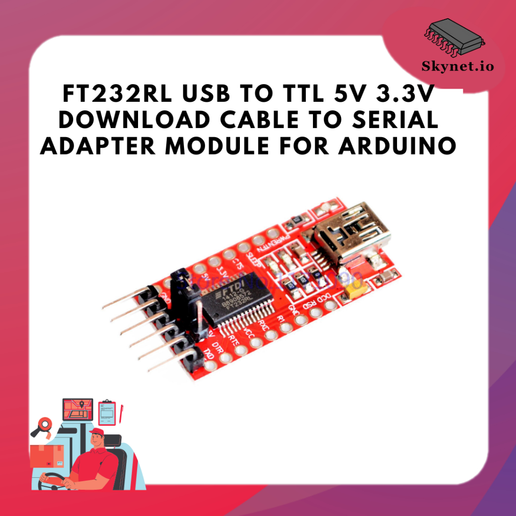 FT232RL USB TO TTL 5V 3.3V Download Cable To Serial Adapter Module For ...
