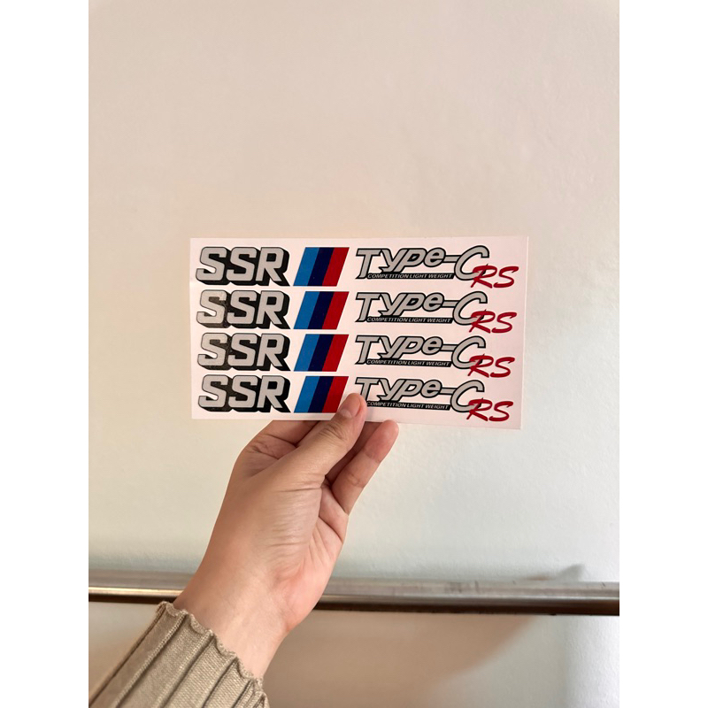 สติ๊กเกอร์ ติดล้อ SSR TYPE-C ครบชุด | Shopee Thailand