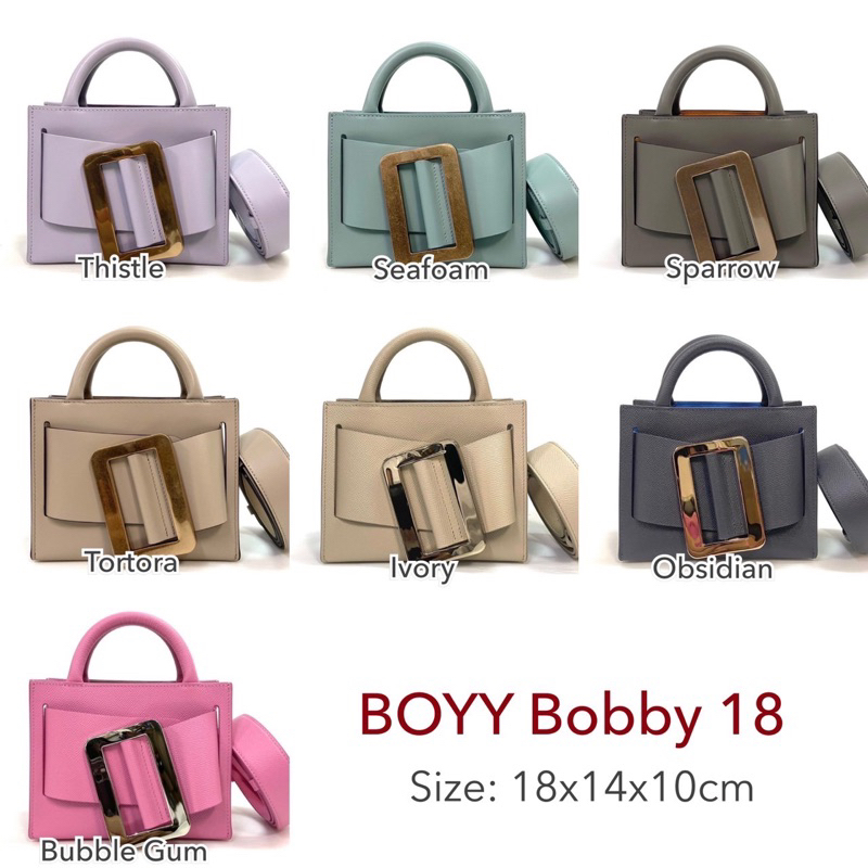 Boyy Bag Bobby 18 All Colors รบกวนทักมาสอบถามก่อนกดสั่งซื้อ | Shopee Thailand