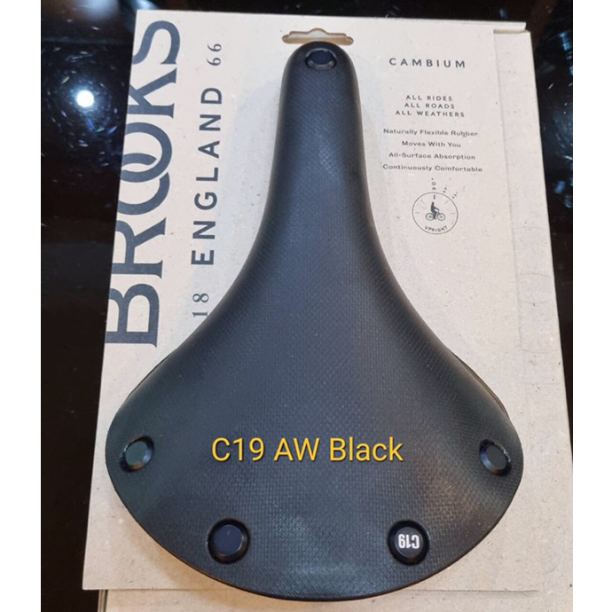 เบาะ_อานจักรยาน BROOKS Cambium C19 All Weather Black | Shopee Thailand
