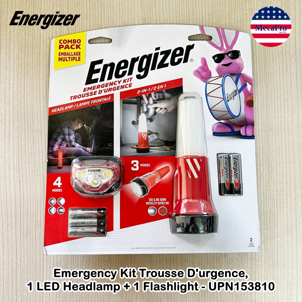 Energizer® Emergency Kit Trousse D'urgence, 1 LED Headlamp + 1 ...