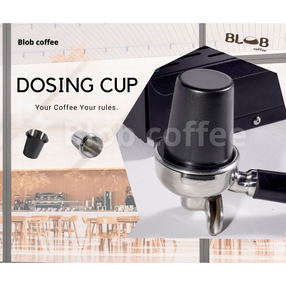 ถ้วยโดสกาแฟ สแตนเลส ถ้วยสแตนเลส ตวงเมล็ด รองผงกาแฟ จากเครื่องบด (DOSING ...