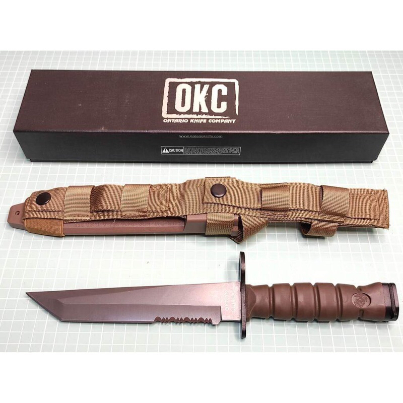 มีดใบตาย มีดทหาร ยี่ห้อ OKC Ontario รุ่น M10 OKC3S งานสำเนาจีน ใบเงิน ...