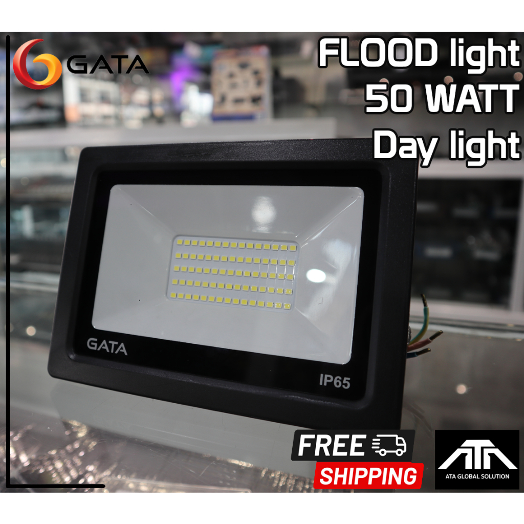 Daylight (แสงสีขาว) GATA LED FLOODLIGHT SLIM SERIES DOB 50W เหมาะสำหรับใช้ส่องบริเวณทั่วไป ...