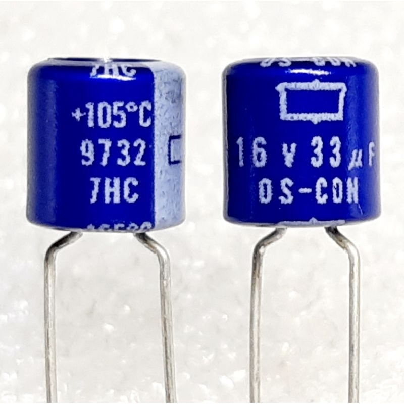 Nippon Chemi-con OS-CON 33uf 16v 105° capacitor ตัวเก็บประจุ ...