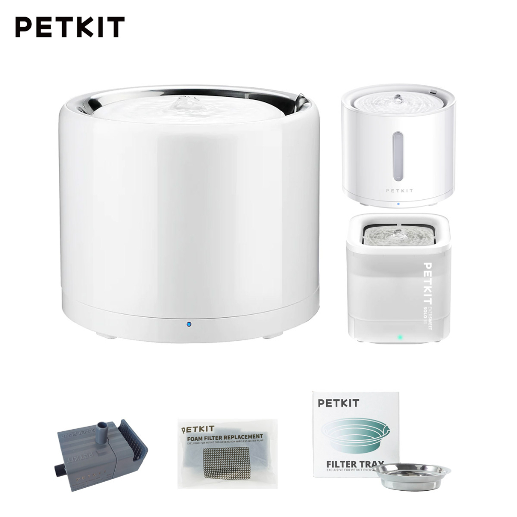 อะไหล่ น้ำพุ PETKIT EVERSWEET 3 PRO WIRELESS, SOLO 2, SOLO SE มีทั้งถาดน้ำพุสแตนเลส ปั๊มไร้สาย ...