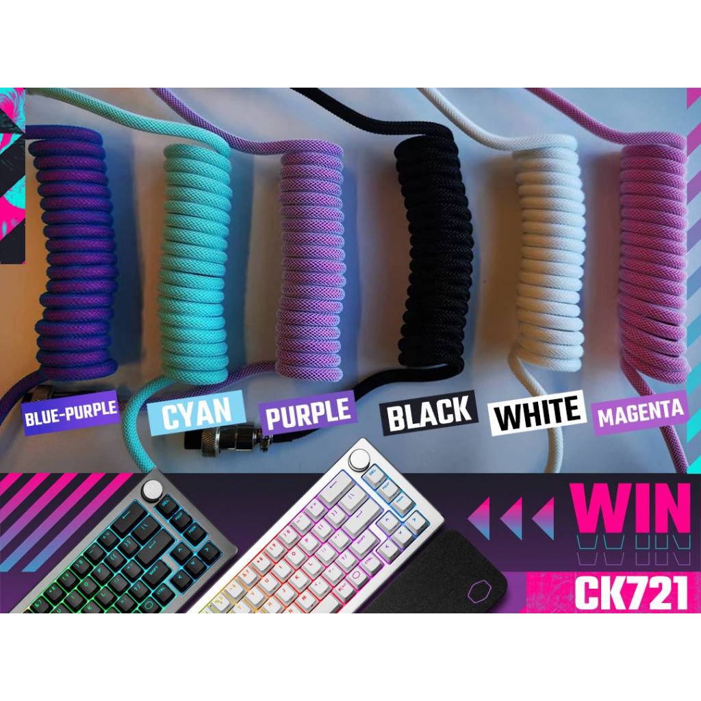 COILED CABLE COOLERMASTER USB-C TO USB-A 1.5M - AVIATOR | Shopee Thailand