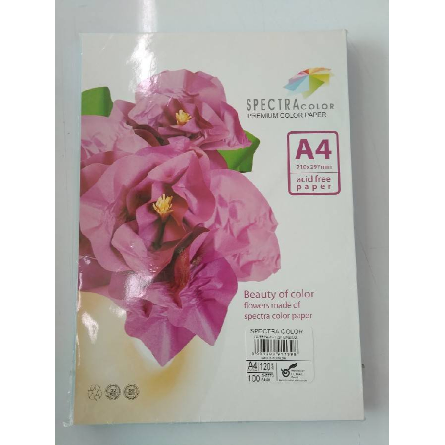 กระดาษสี สเปคตรา (100 แผ่น) Spectra Color Paper A4 120g. | Shopee Thailand
