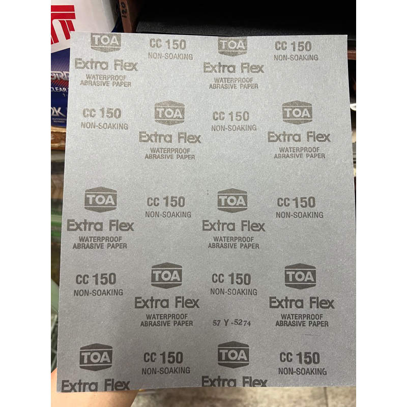 กระดาษทราย TOA EXTRA FLEX รุ่นที่ทนที่สุด กันน้ำ แช่เป็นเดือนก็ไม่ขาด ...