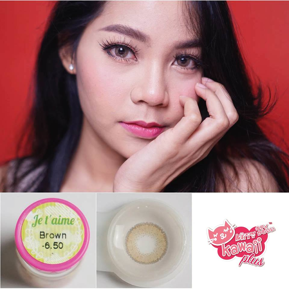 คอนแทคเลนส์ Kitty Kawaii รุ่น Mini Jet'aime สีน้ำตาล ขนาดเท่าตา คอนแทคเลนส์ kittykawaii | Shopee ...