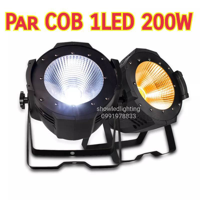 ไฟพาร์ LED 1LED*200W,4LED*50W Par COB 200w[มีตัวเลือกให้กด] แสงวอร์มล้วน ,แสงขาว&วอร์ม ไฟเธค ไฟ ...